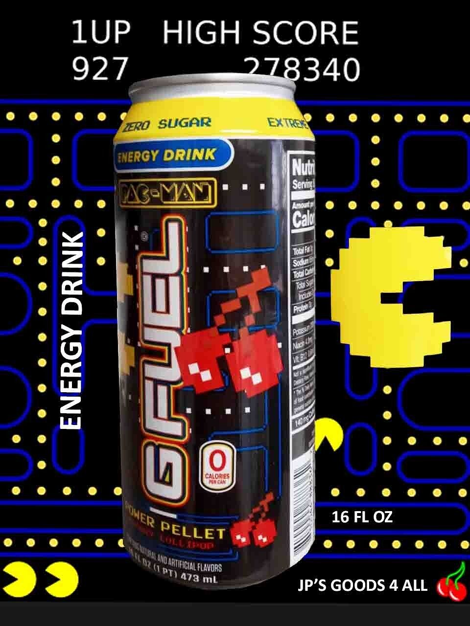 G Fuel Power Pellet Cherry Lollipop (Pac-Man themed energy drink | Bob ...